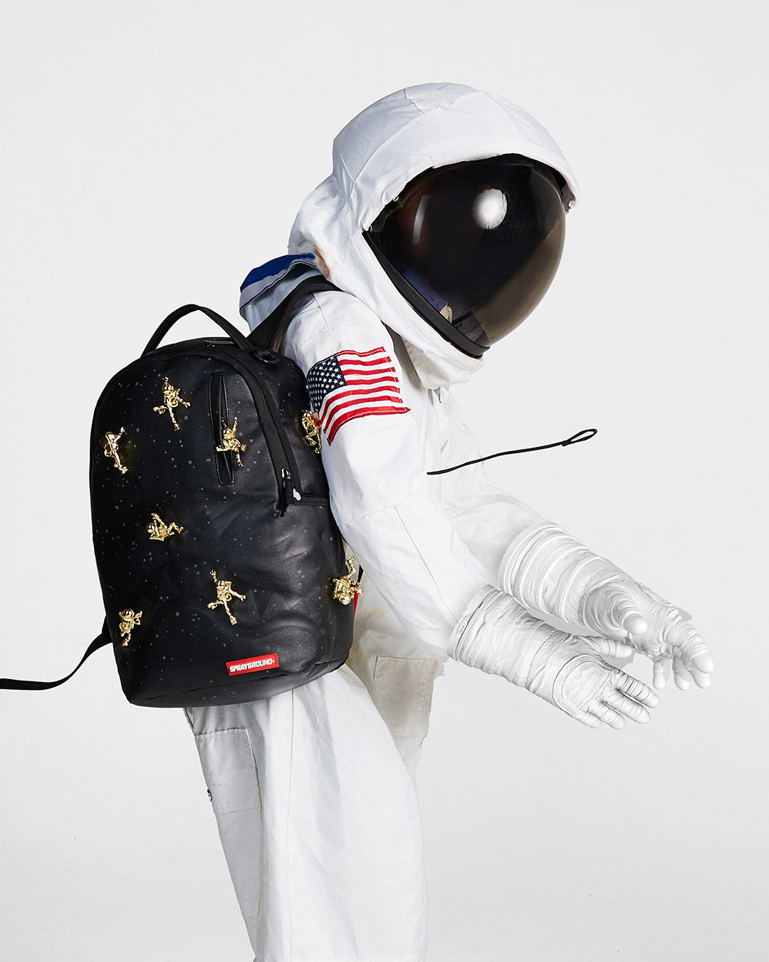 THE LOST IN SPACE BACKPACK (10 3D GOLD METAL ASTRONAUTS) – Sprayground GR